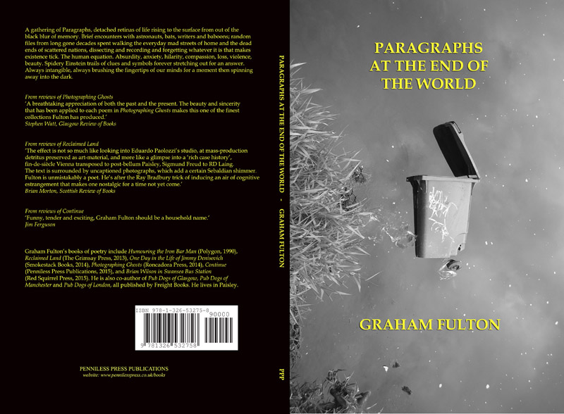 Book Launch: Paragraphs at the End of the World - Graham Fulton ...